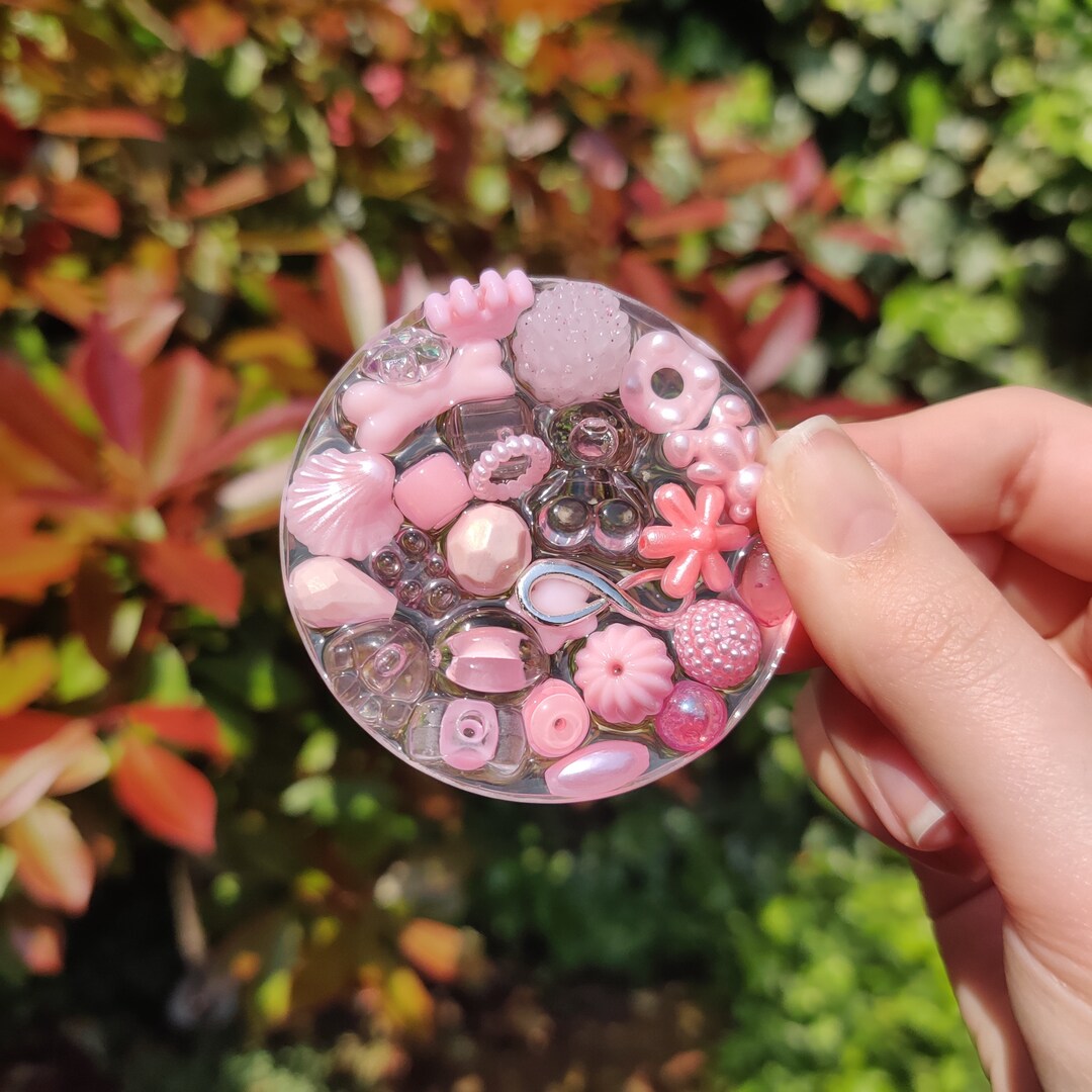 Pink Tactitouch Circle Handmade Subtle Soothing Tactile Fidget - Etsy