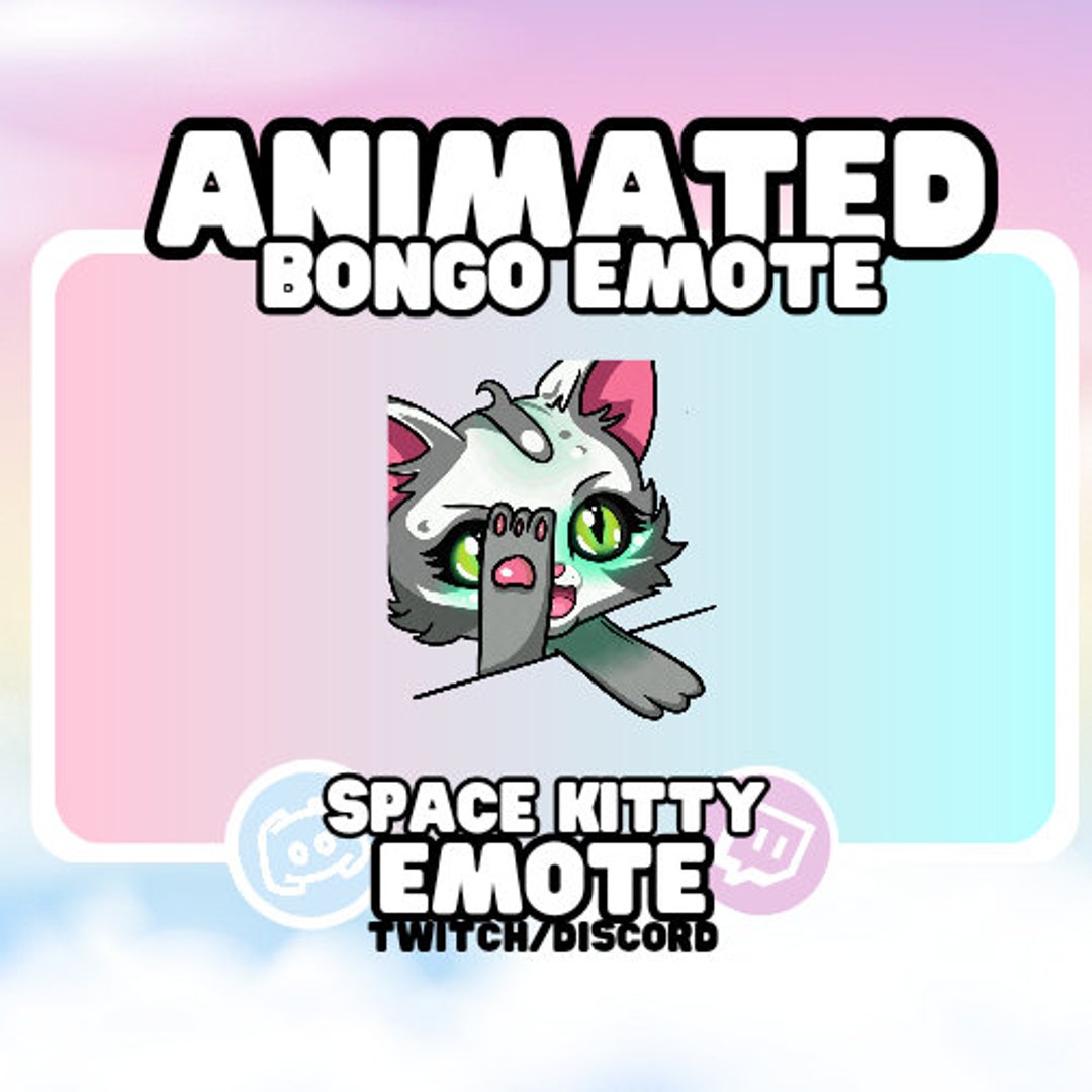 ANIMATED Twitch Emote / Cute Cat Bongo Emote (1 Animated Emote) / Bongo ...