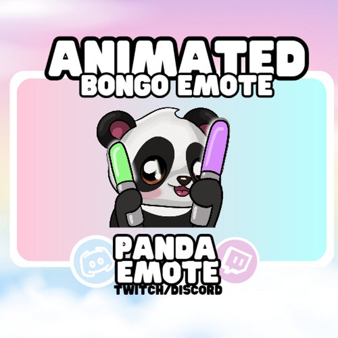 ANIMATED Twitch Emote / Cute Panda Hype Emote (1 Animated Emote) / Rave ...