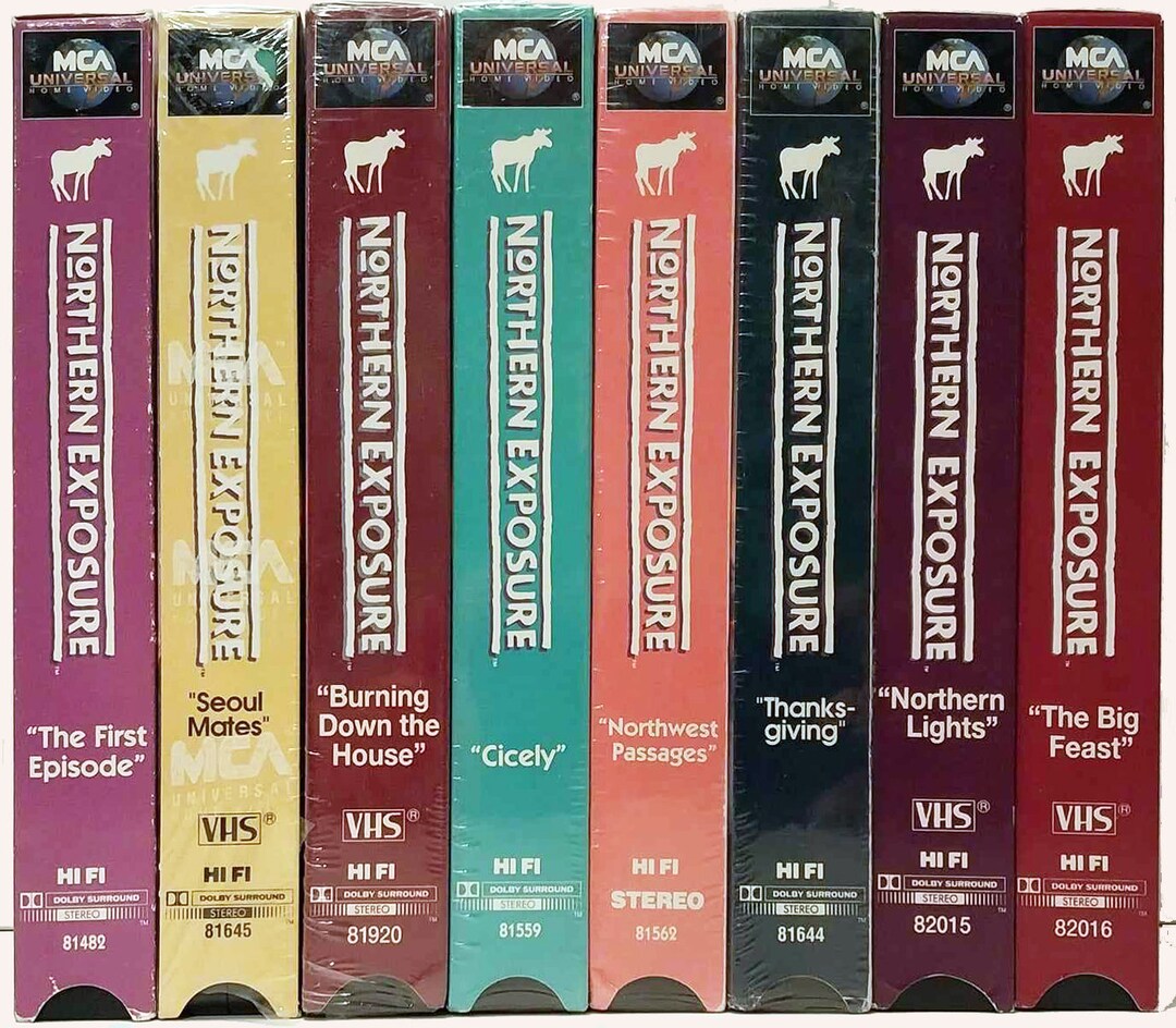 Northern Exposure 8 VHS Tapes Rob Morrow Alaska TV 1990s John Cullum ...