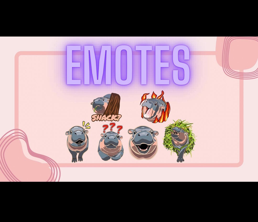 Moo Deng Emotes - Etsy