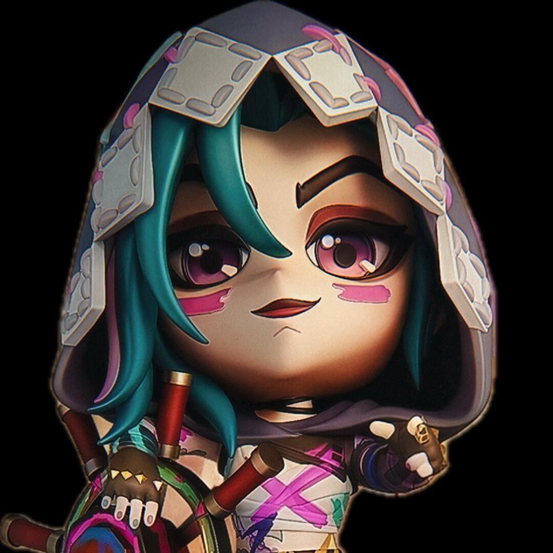 Jinx Arcane Chibi Figurine - Etsy