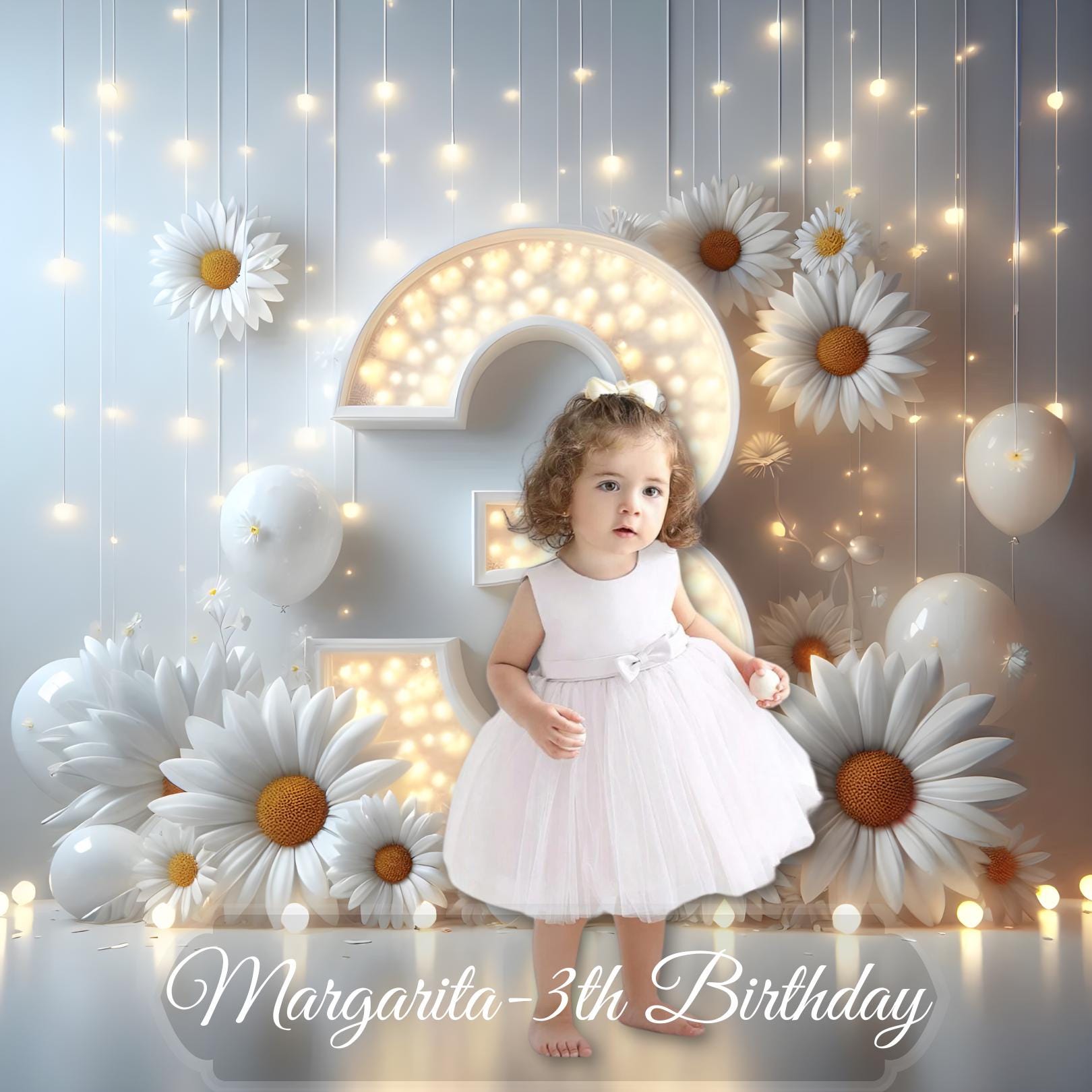 Daisy Flower Panels Digital Backdrops, Children's Photography Studio ...