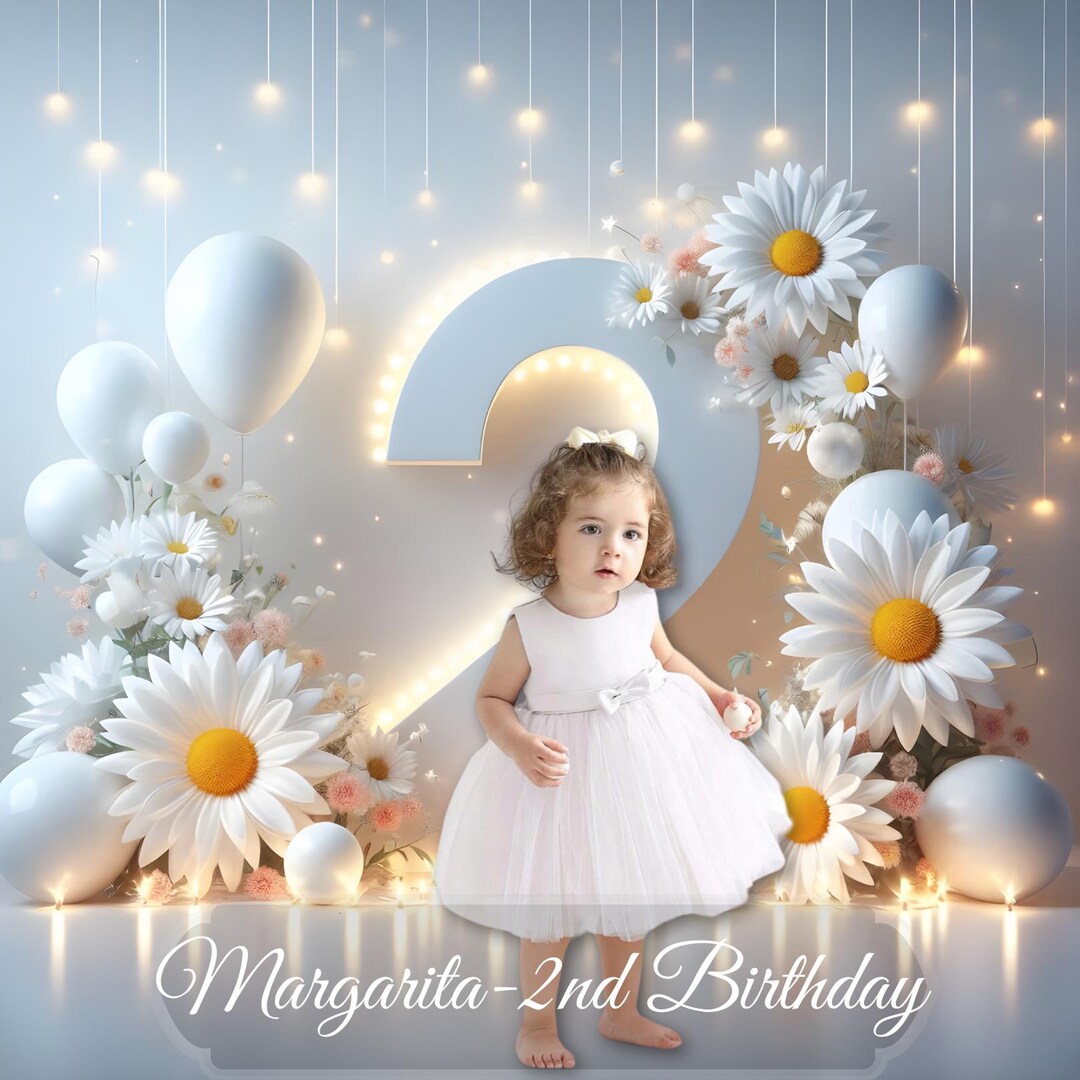 Daisy Flower Panels Digital Backdrops, Children's Photography Studio ...