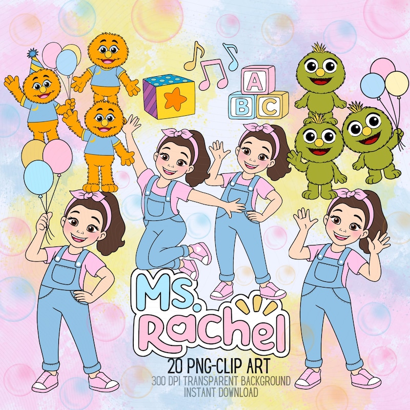 Ms Rachel Clipart - Etsy