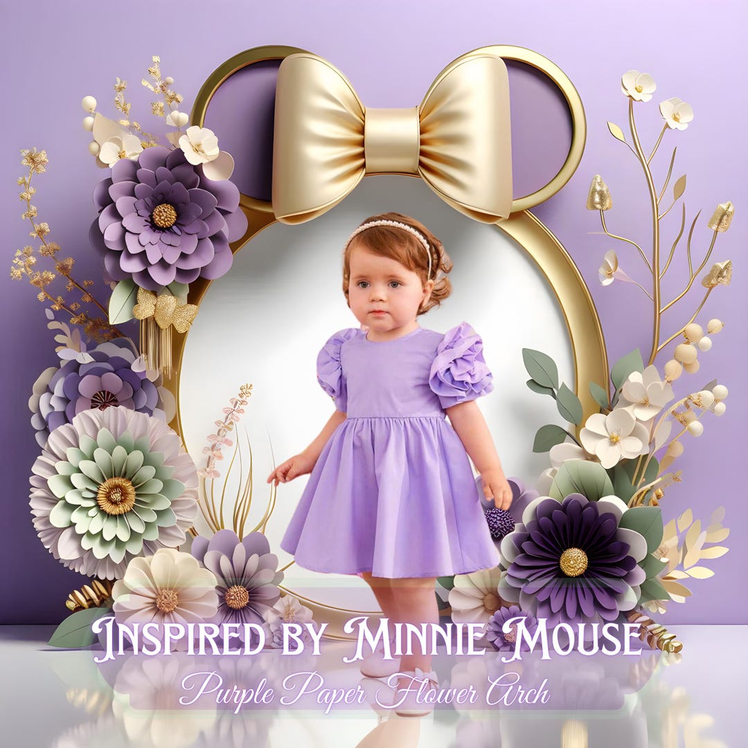 Minnie Flower Panels Digital Backdrops, Kids Photography Studio ...