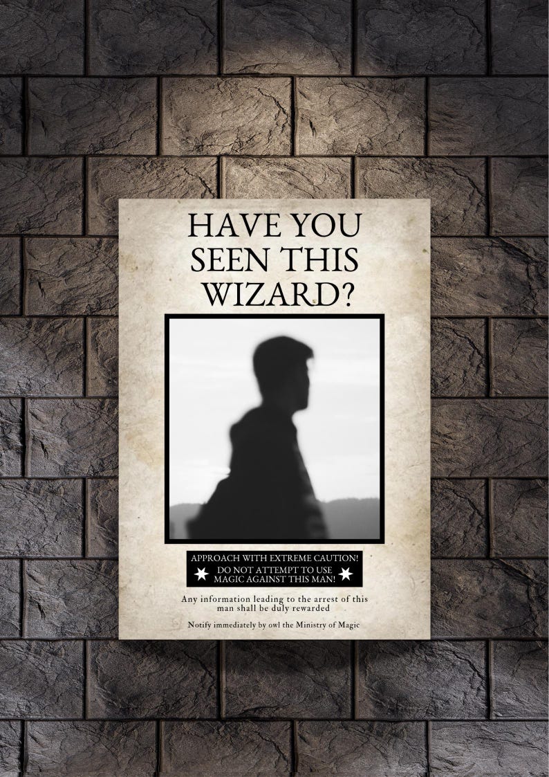 Wizard Wanted Poster Template: Editable Magic World Design - Etsy Canada