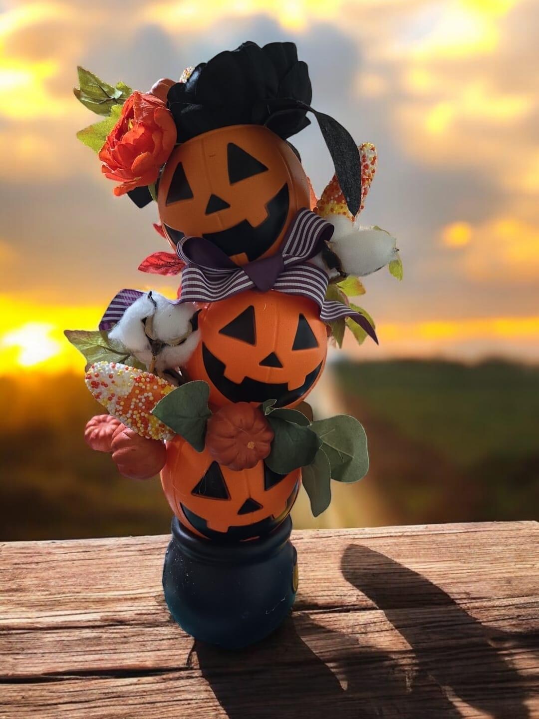 Pumpkin Tabletop Topiary, Topiary, Indoor Topiary, Artificial Topiary ...