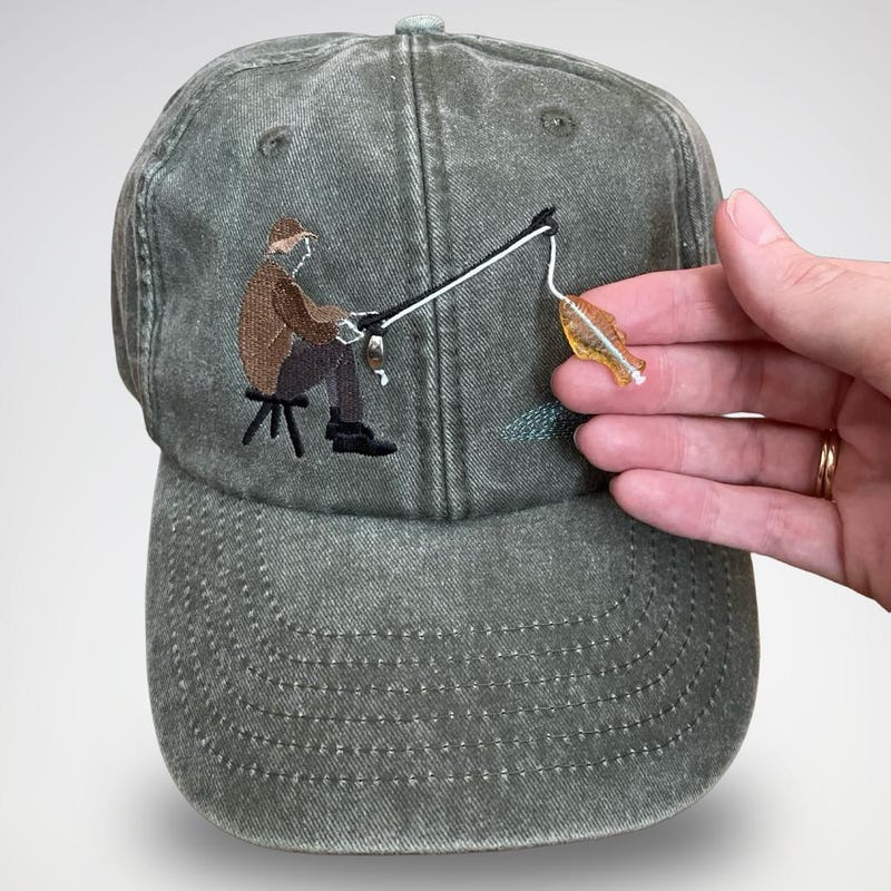 Funny Fishing Baseball Cap - Etsy UK