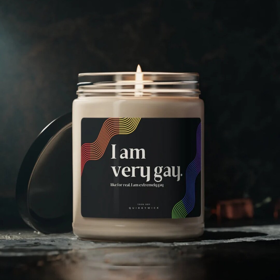 I'm Very Gay Pride Candle Pride Candle Gift Gay Pride Candle, Gay Pride ...