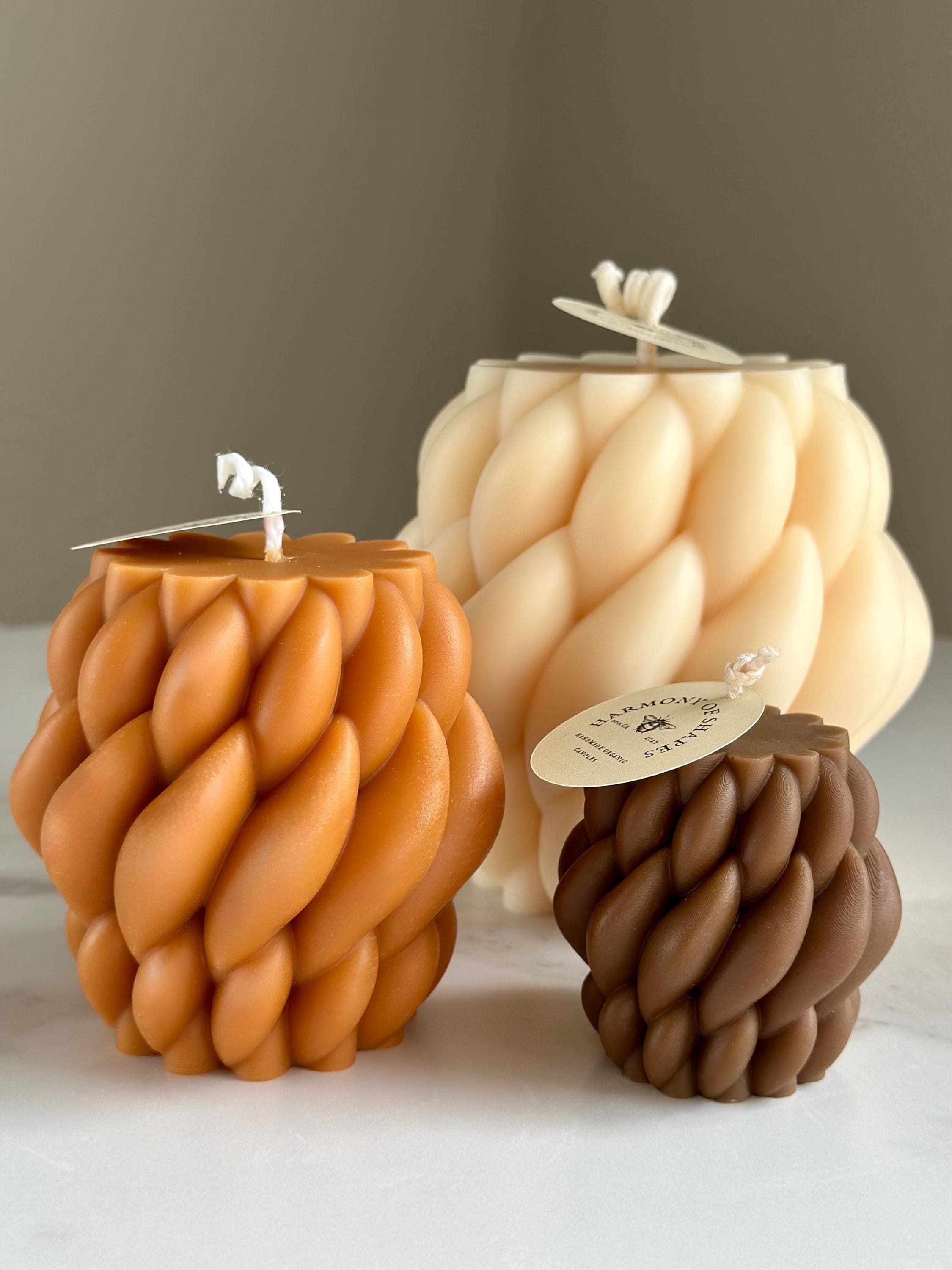 Huge Knot Candle, Chunky Yarn Shaped Candle, Knit Candle, Aesthetic ...