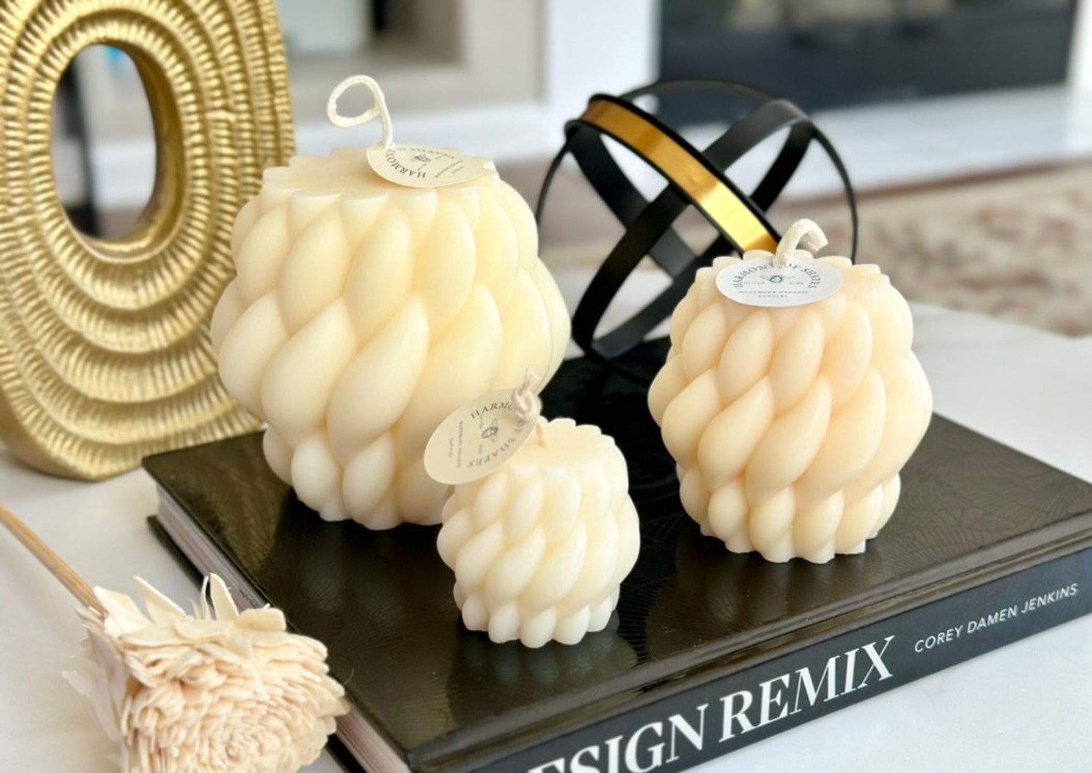 Huge Knot Candle, Chunky Yarn Shaped Candle, Knit Candle, Aesthetic ...