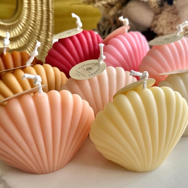 Shell Candle - Etsy