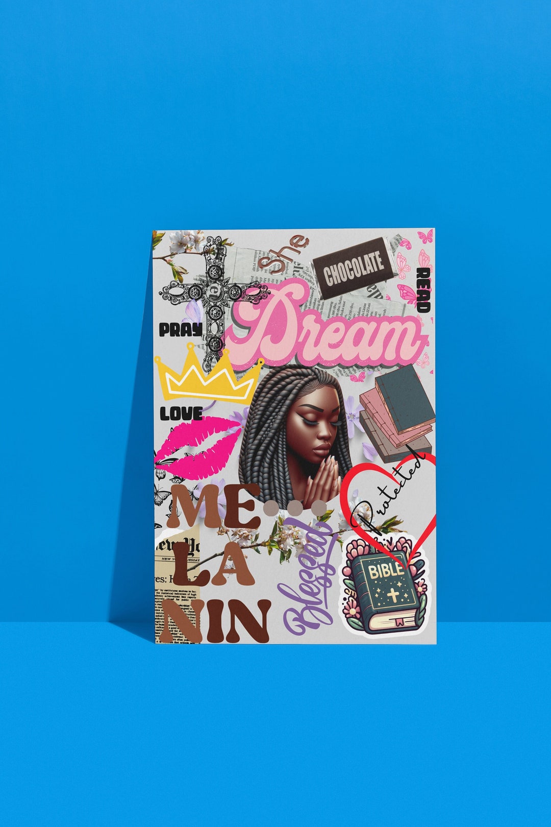 Dream Collage Kindle Clear Case Insert Printable - Etsy