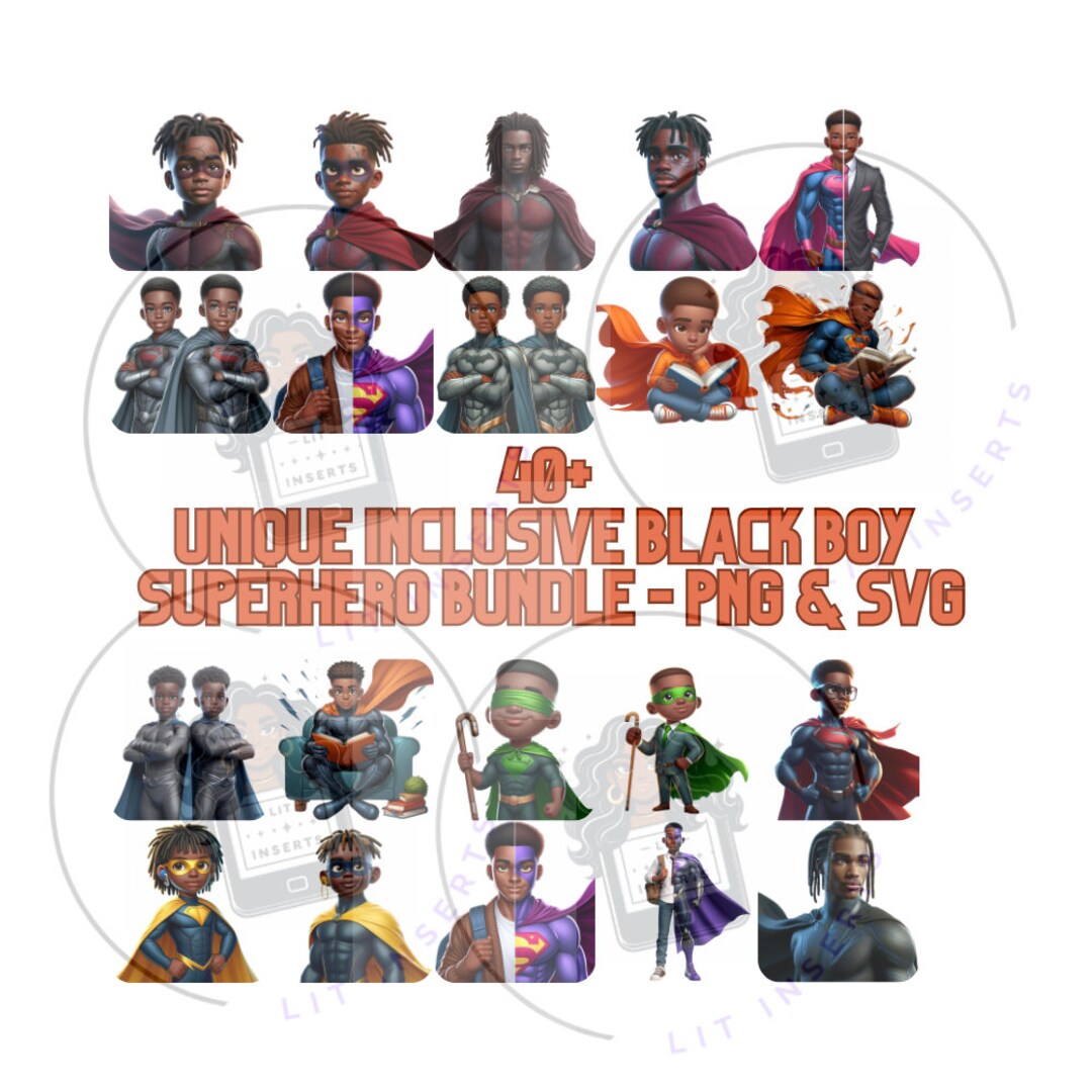 40+ Unique Inclusive Black Boy Superhero, Black Boy Joy, Person With ...