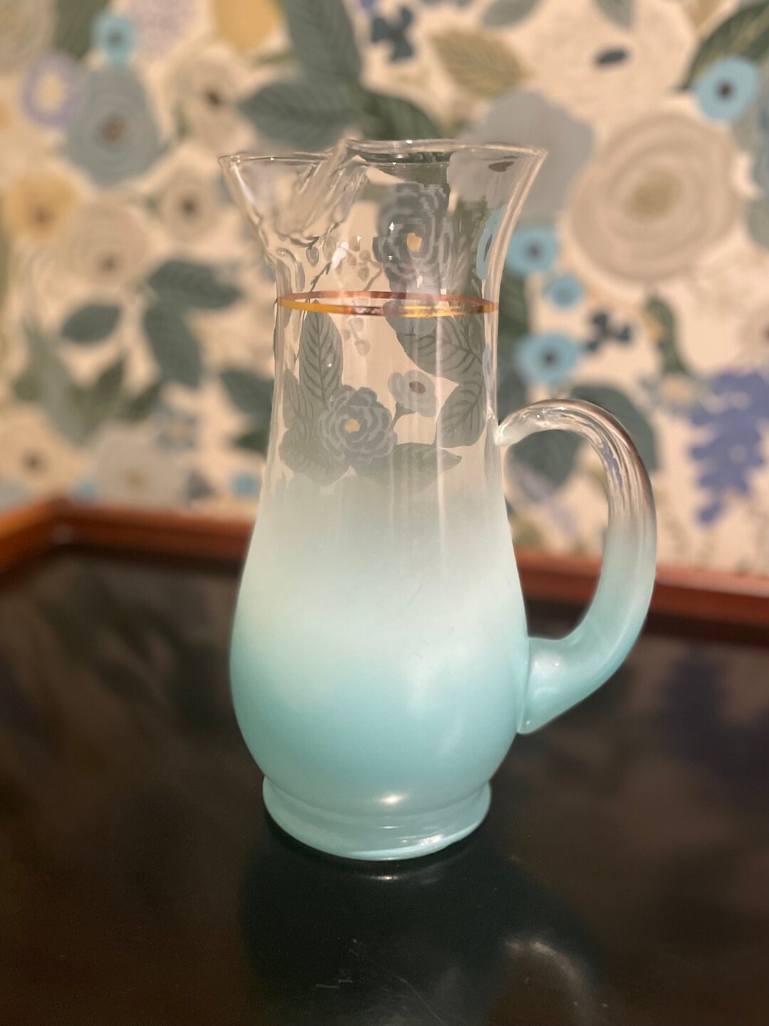 Vintage Blendo Light Blue Cocktail Pitcher With Ice Lip - Etsy