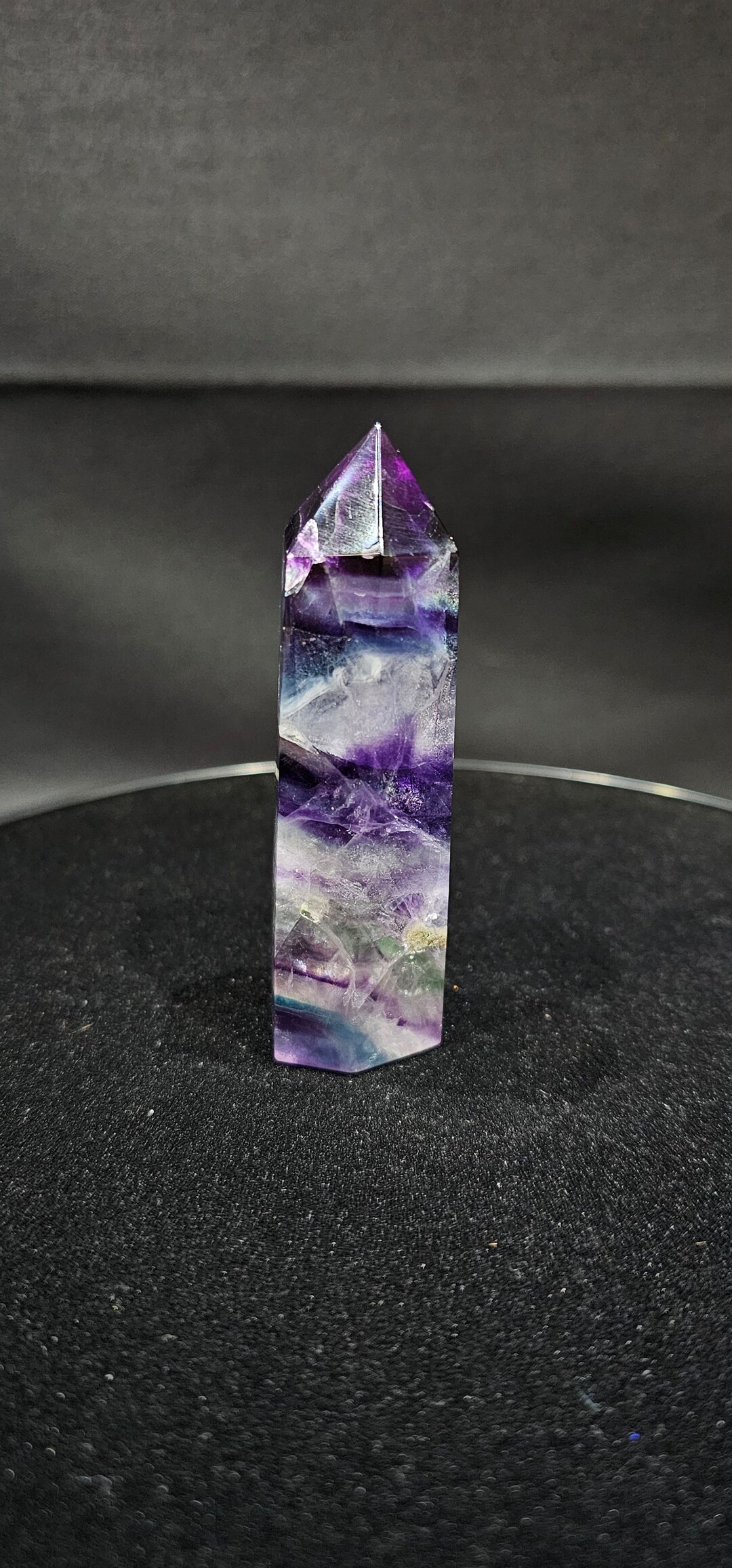 Fluorite Tower Point-natural Gemstone Tower-crystal Obelisk Wand-throat ...
