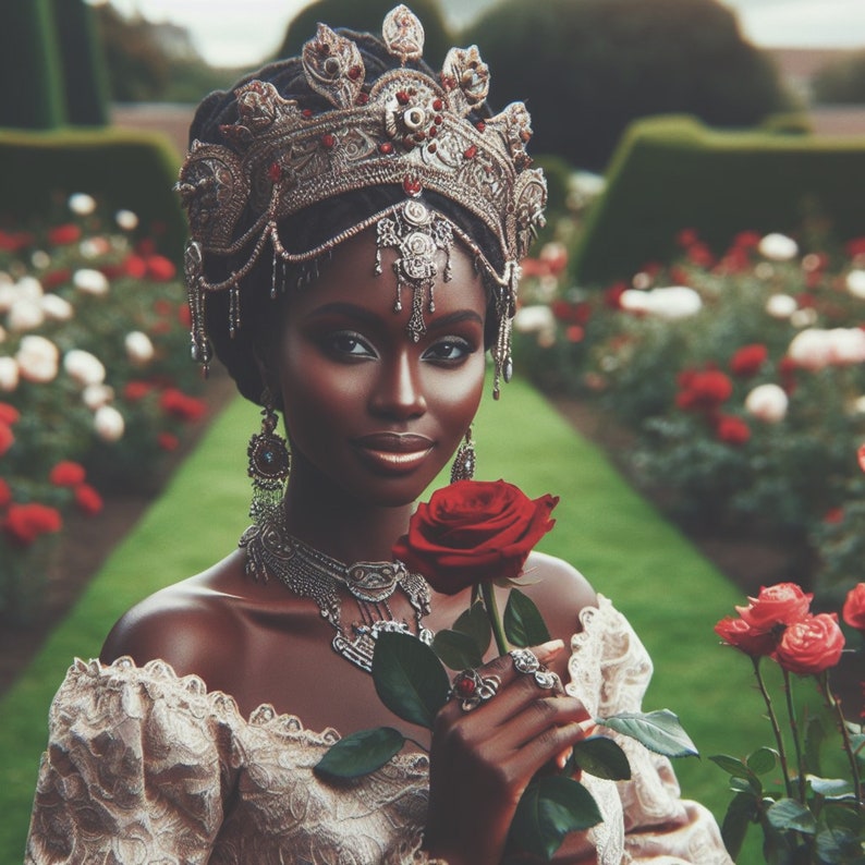 Aminata The African Princess Digital Art Etsy
