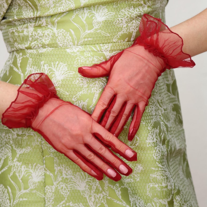 Red Ruffle Dress Short - Etsy