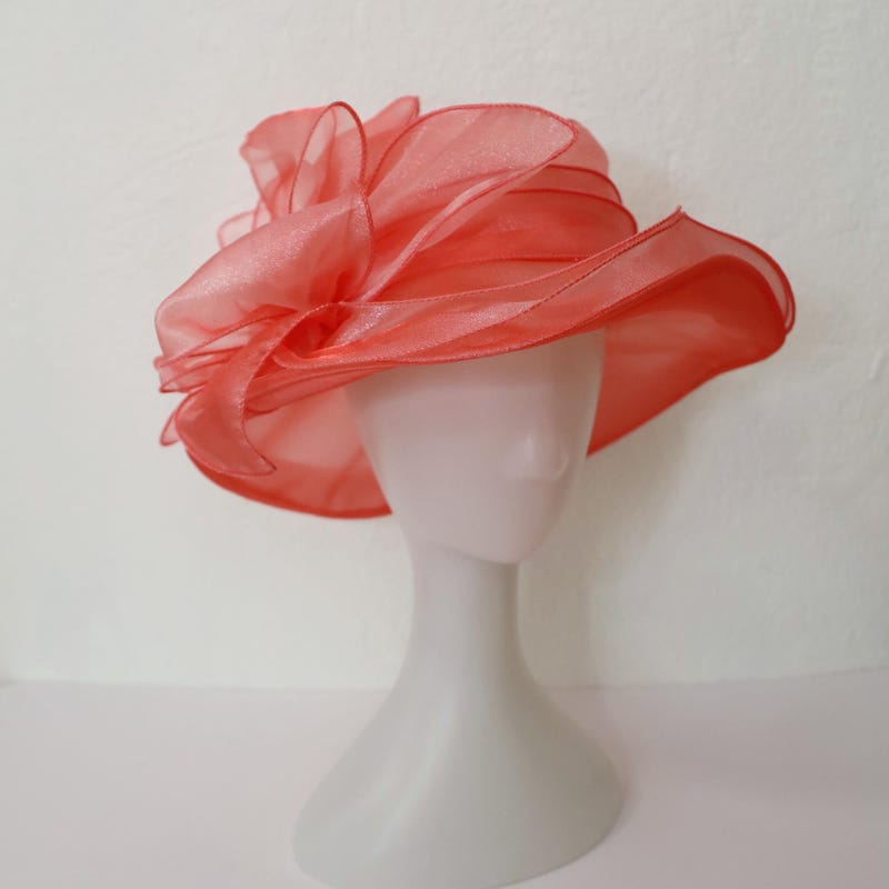 Coral Wide Brim Hats - Etsy
