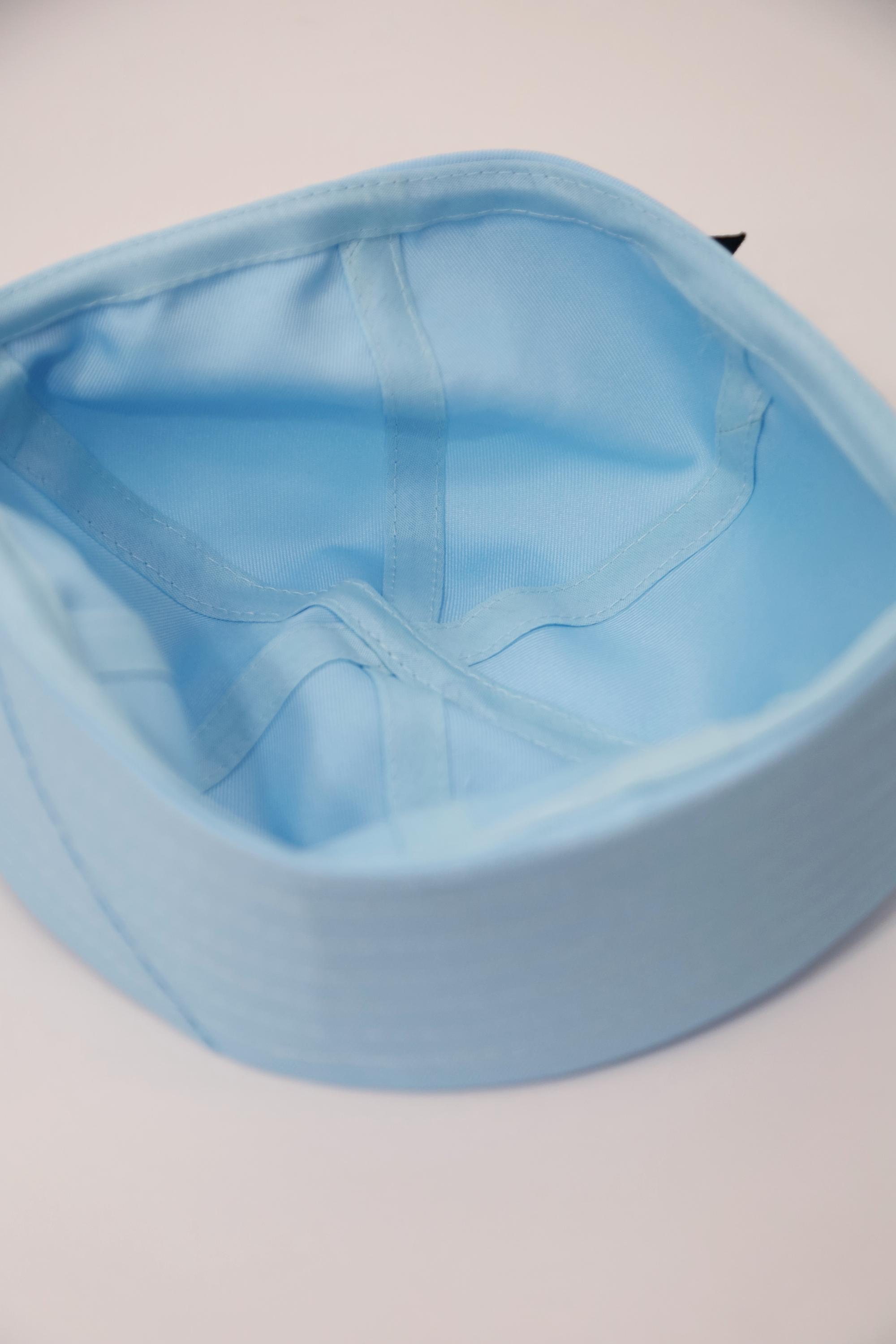 Blue Sailor Hat Panama Cap Summer Beach Hat Soft Retro Cap With Bow ...