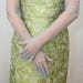 Long Light Blue Gloves Sheer Tulle Gloves Ultra Thin Stretchy Full ...
