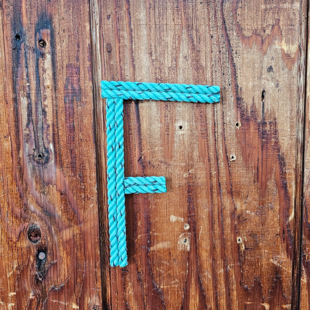 Rope Letters 10 Inch Made From Repurposed Alaskan Commercial Fishing ...