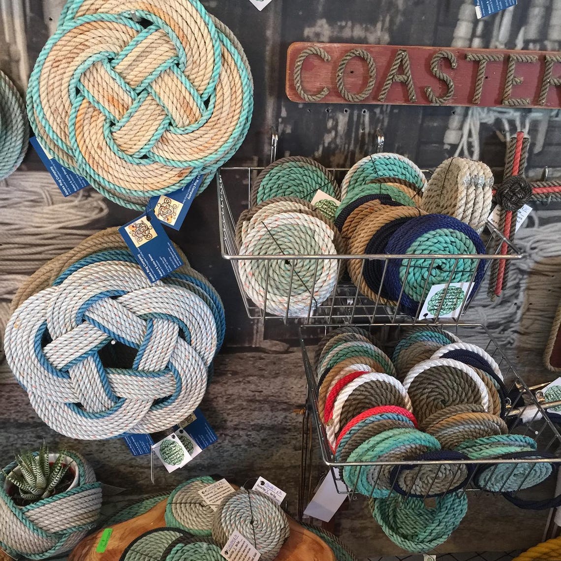 Woven Rope Trivet: Celtic Knot Nautical Placemat, Alaskan Fishing Line ...