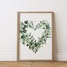 Watercolour Sage Green Heart | Botanical Printable Wall Art | Neutral ...