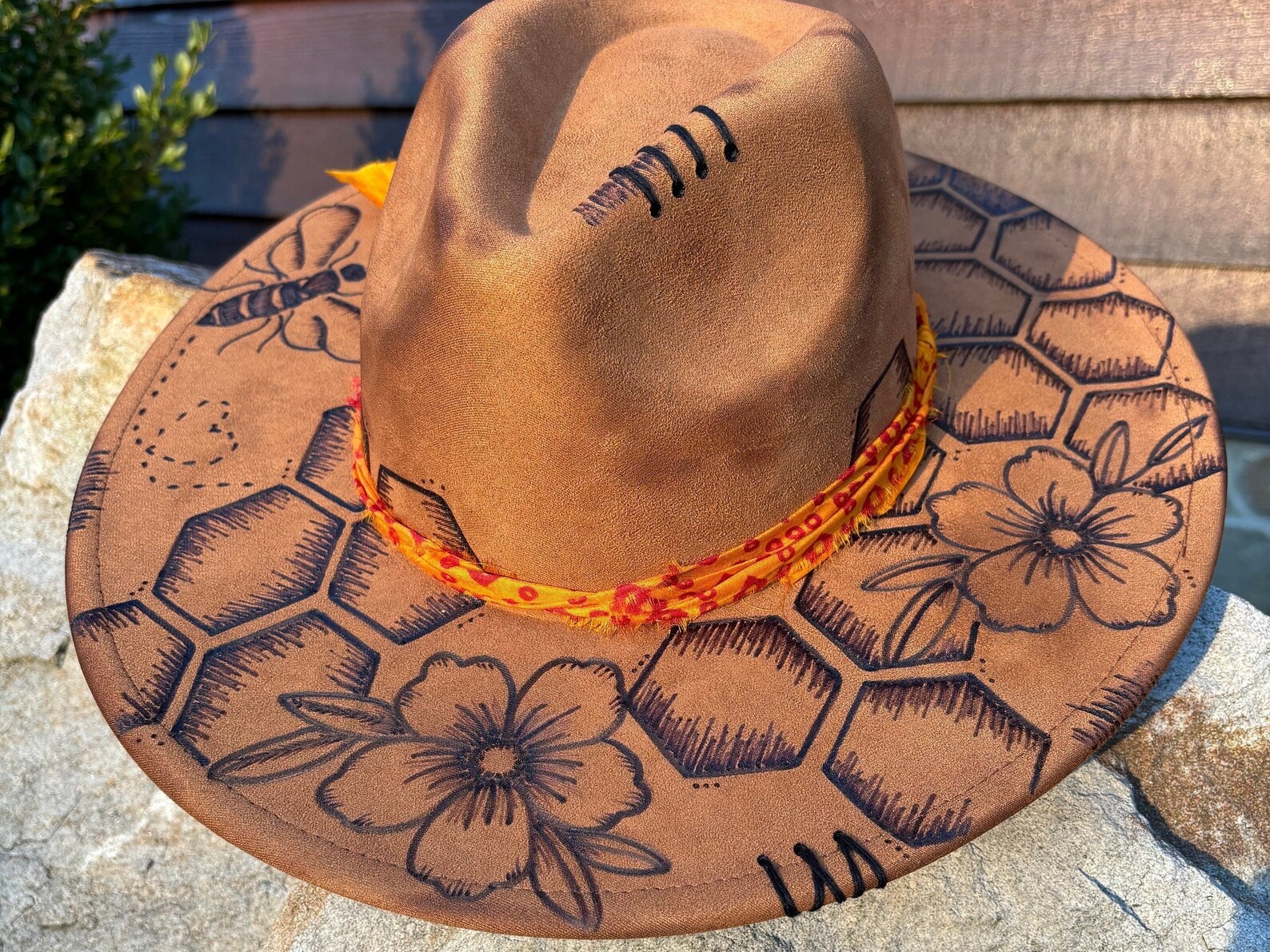 Oh Hon-nay custom Burned Hat - Etsy