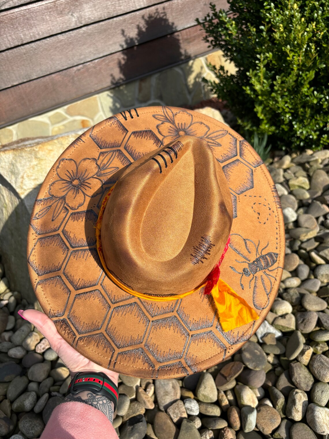 Oh Hon-nay custom Burned Hat - Etsy