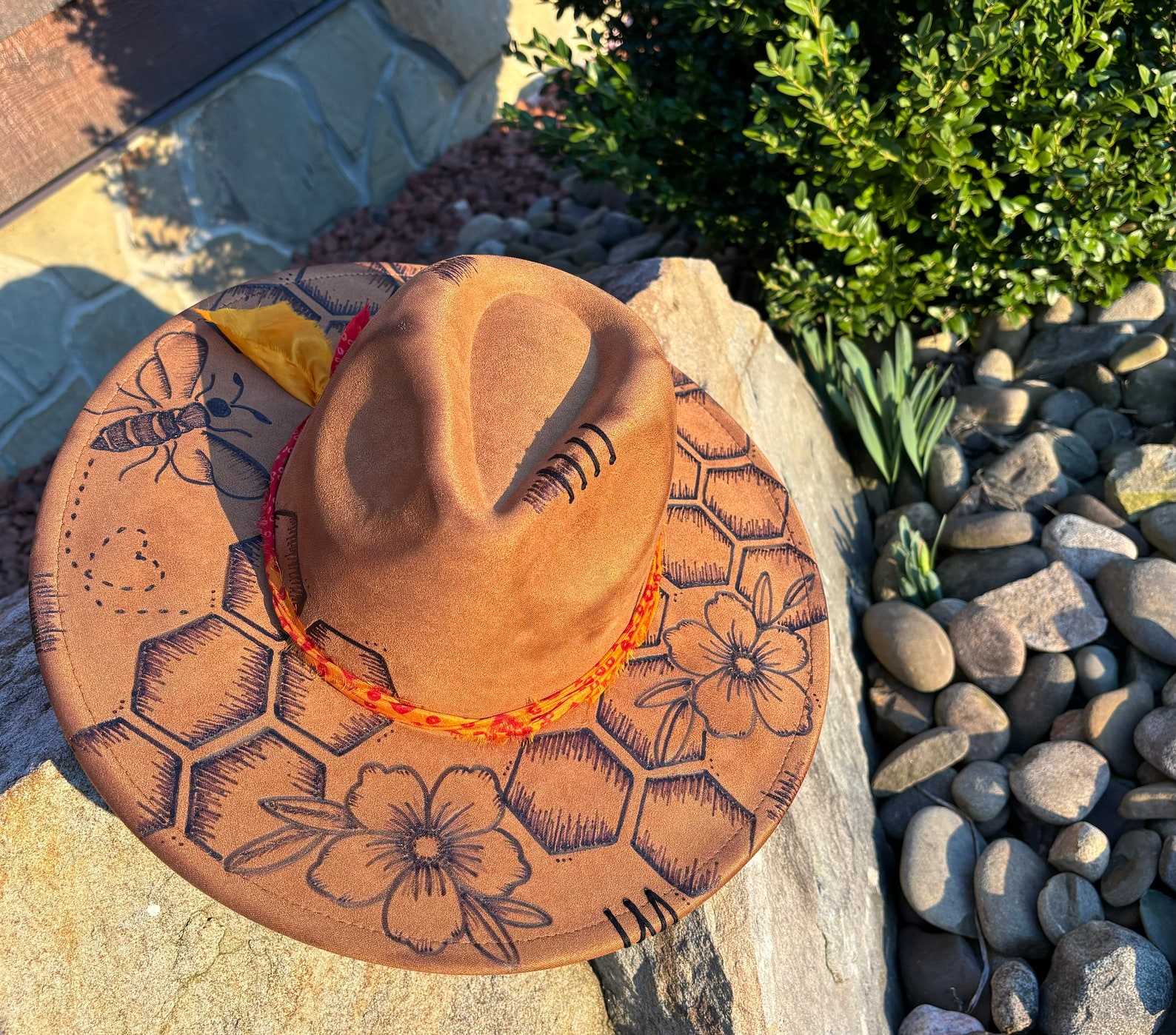 Oh Hon-nay custom Burned Hat - Etsy