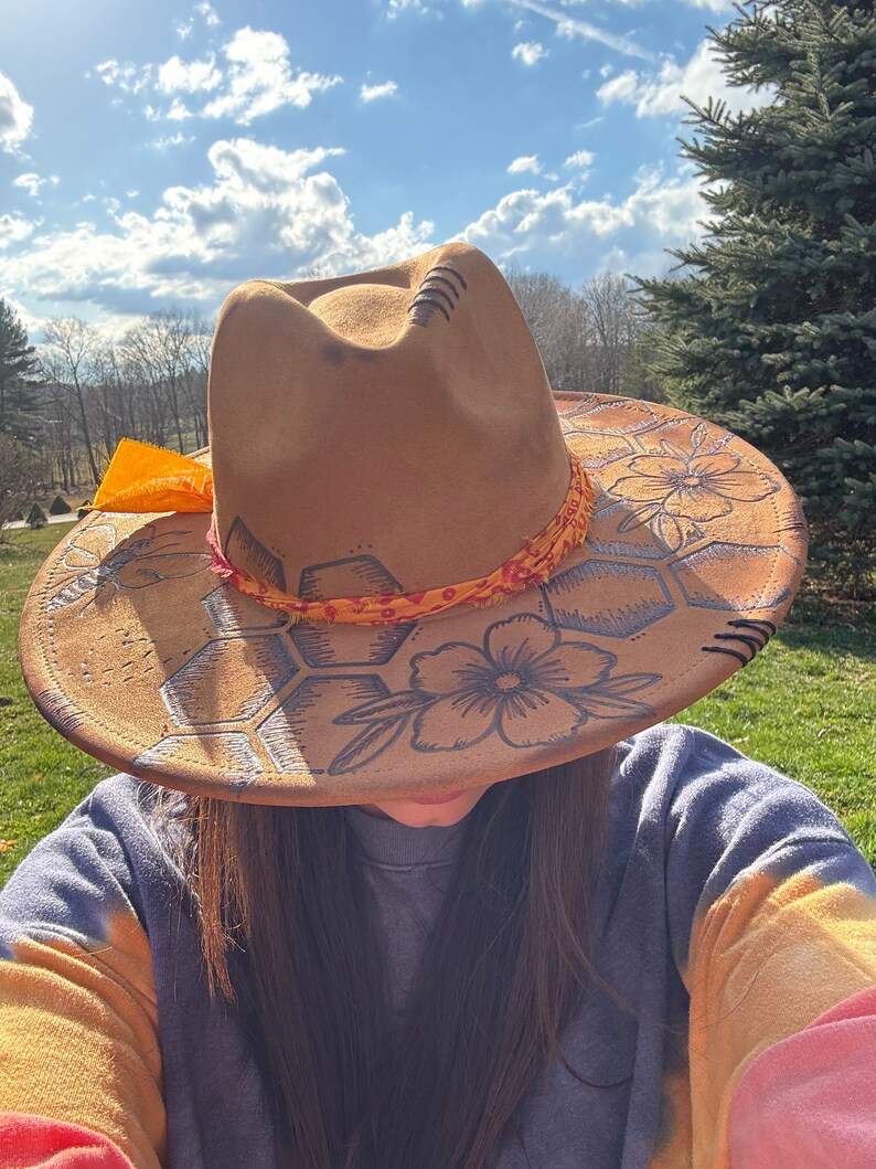 Oh Hon-nay custom Burned Hat - Etsy