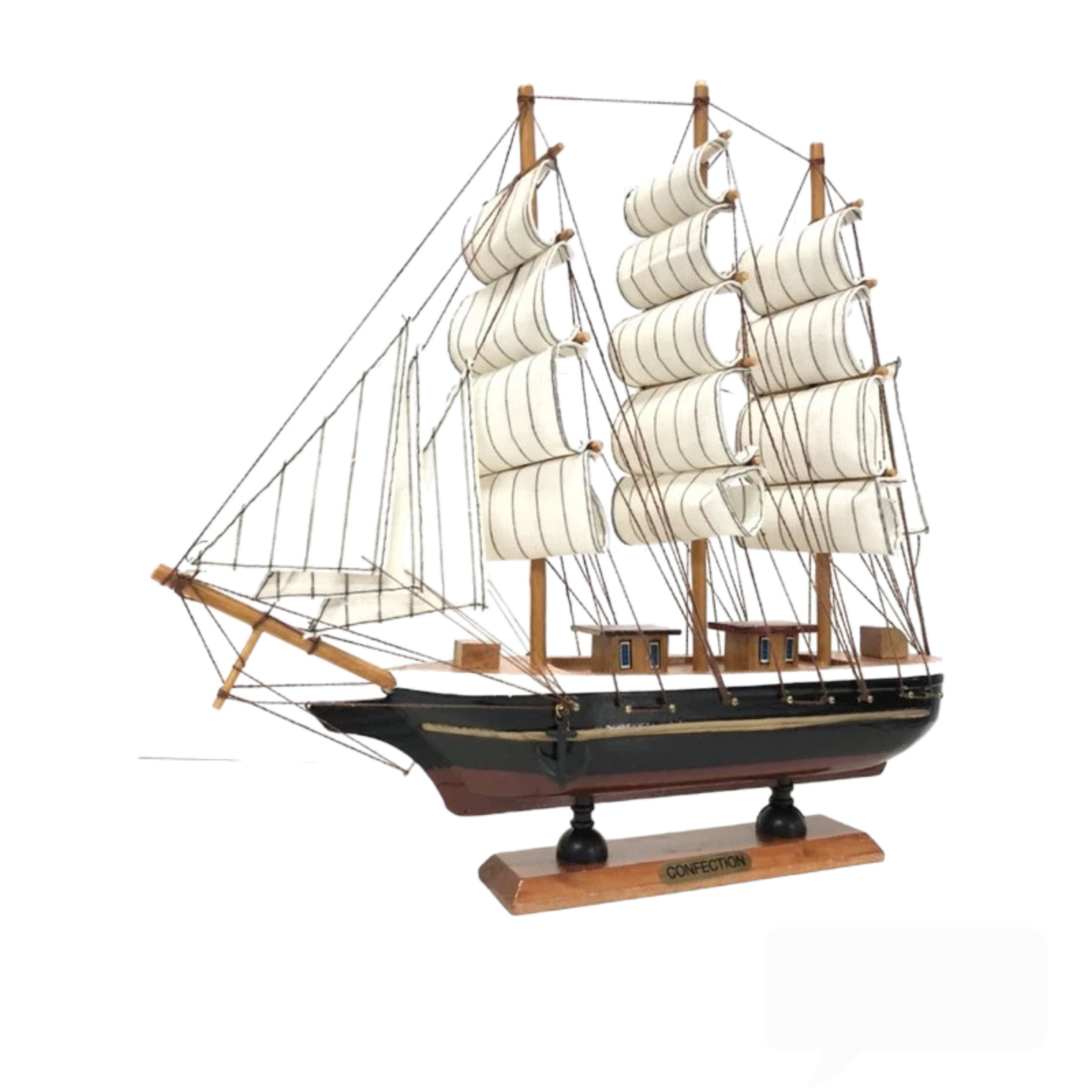 Handcrafted Wooden Ship Model - Etsy
