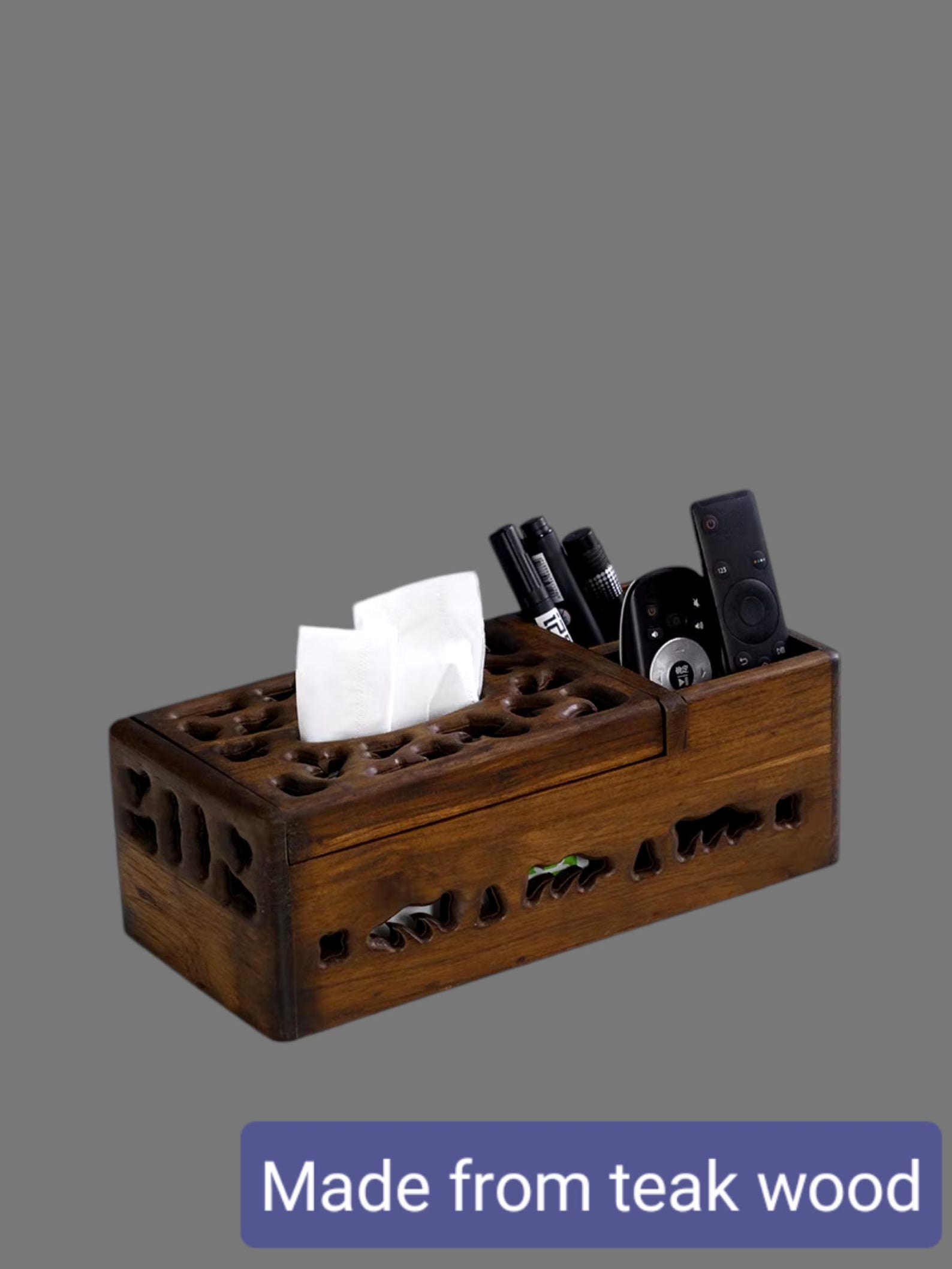 Teak Wood Multi-purpose Storage Box - Etsy