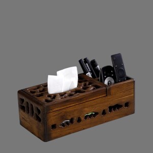 Teak Wood Multi-purpose Storage Box - Etsy