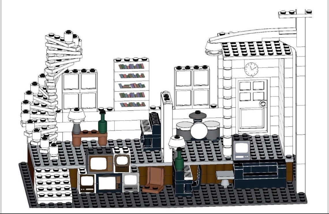 The 1975 House Building Brick Instructions File Download - Etsy