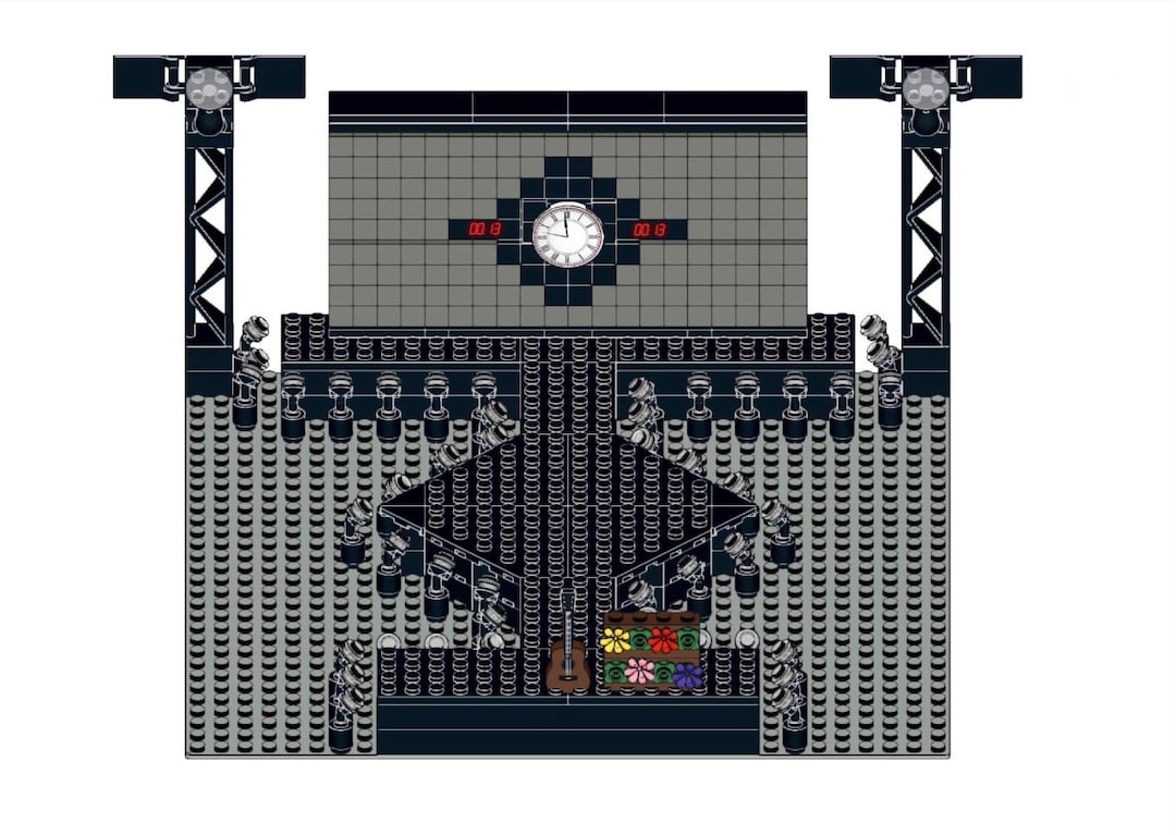 Eras Tour Stage Model Building Brick Instruction Digital File Download ...