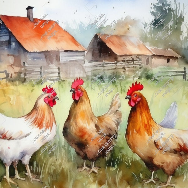 Rooster Rice Paper - Etsy