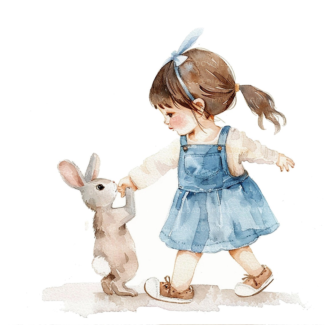 Bunny Clipart Cute Girl Clipart Easter Bunny Clipart Cute Bunny 12 Jpgs ...