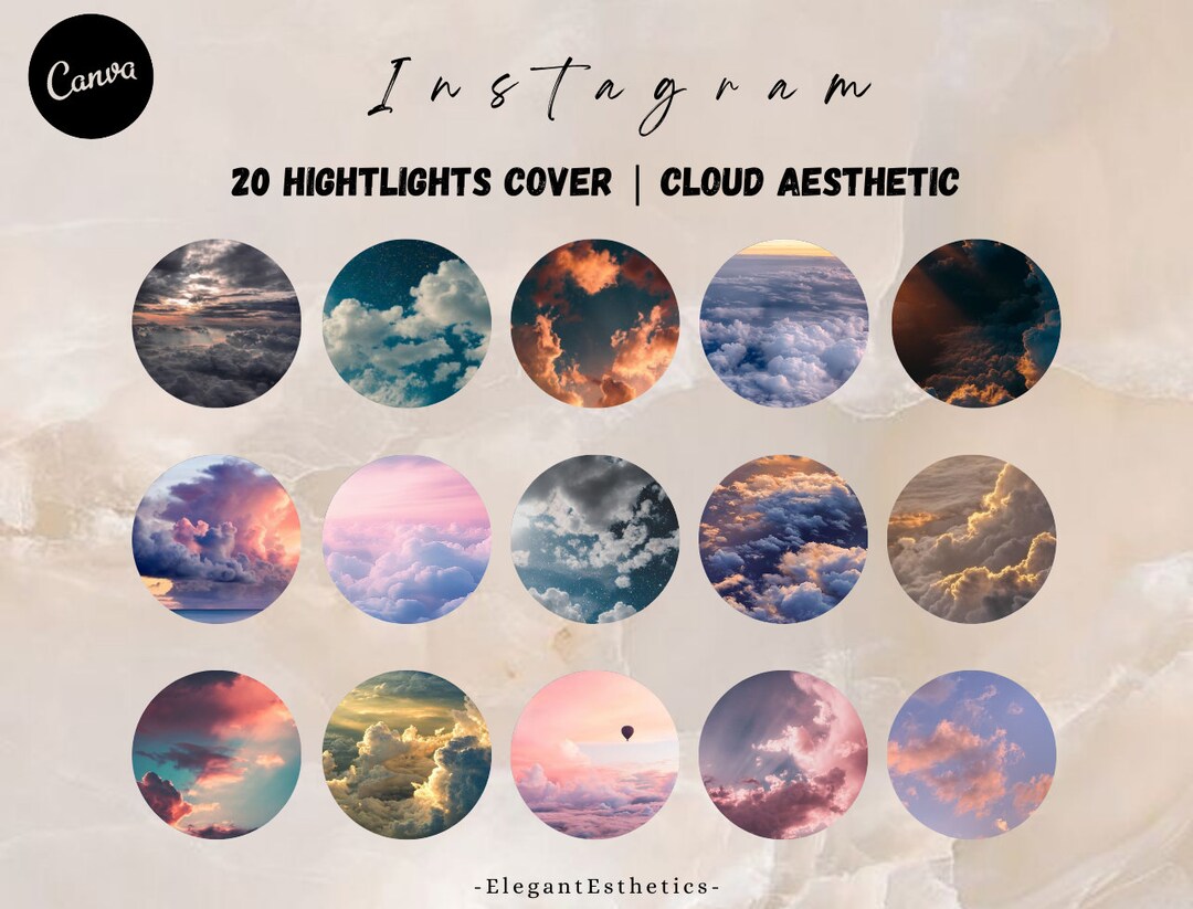 20 Cloud Aesthetic Highlights Cover Instagram Hightlight Covers Cloudy ...