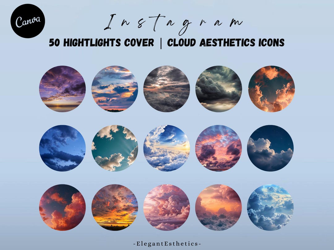 50 Dreamy Cloud Aesthetics Highlights Covers|cloudy Blue Sky|cloud ...