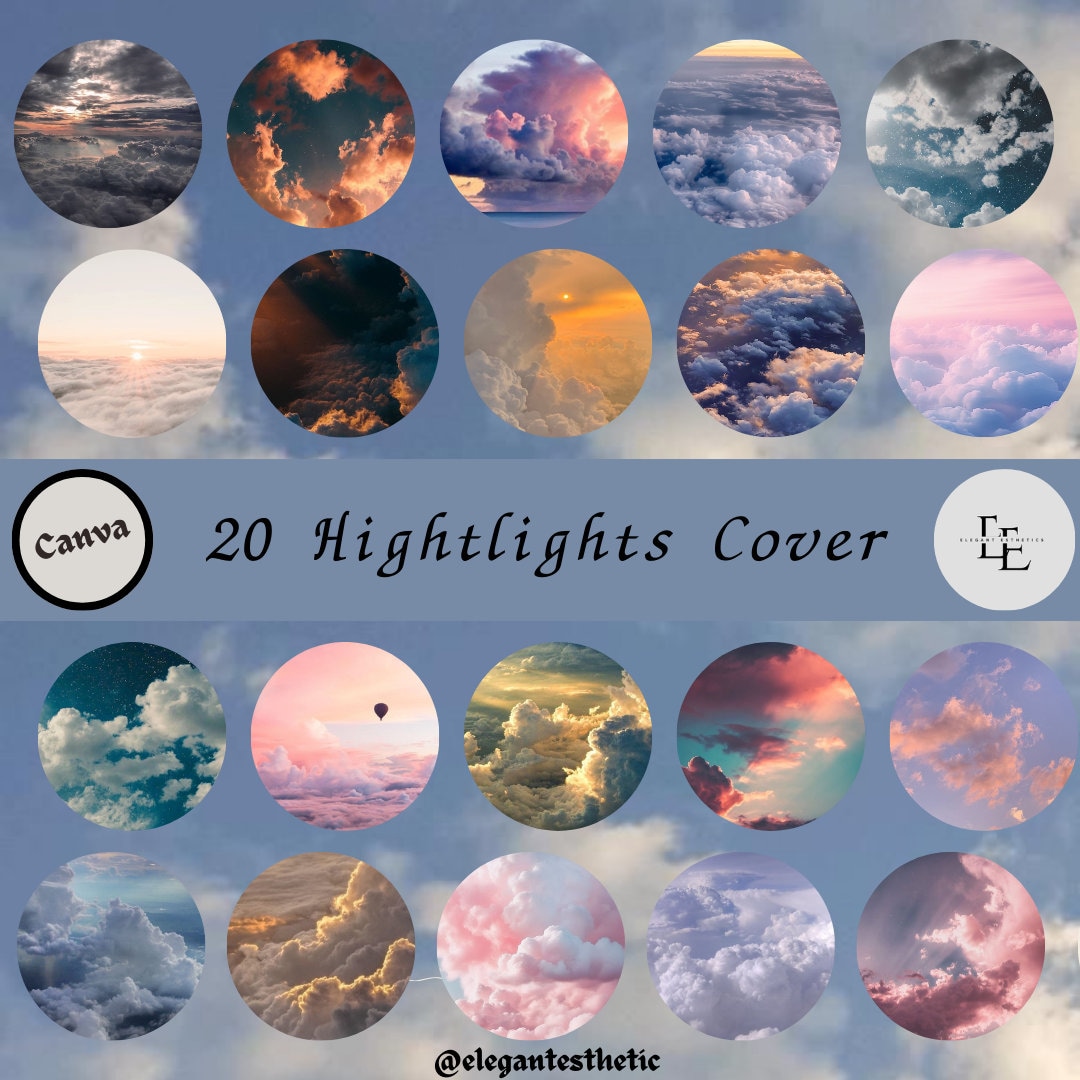 20 Cloud Aesthetic Highlights Cover Instagram Hightlight Covers Cloudy ...
