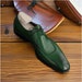 Handmade Men Green Leather Casual Lace up Dress Shoes Men Fashion - Etsy