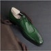 Handmade Men Green Leather Casual Lace up Dress Shoes Men Fashion - Etsy