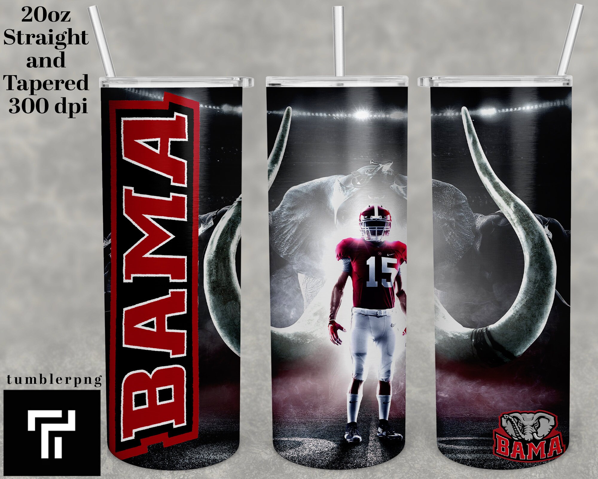 Tumbler 20 Oz Skinny Alabama University Crimson Tide Stitch Tumbler ...