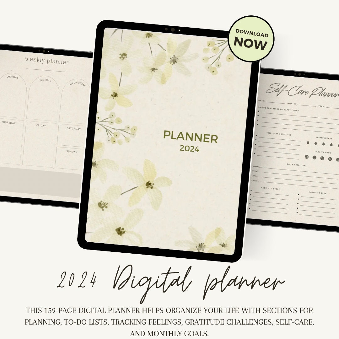 2024 Digital Planner Goodnotes Digital Planner 2024 Digital Journal ...