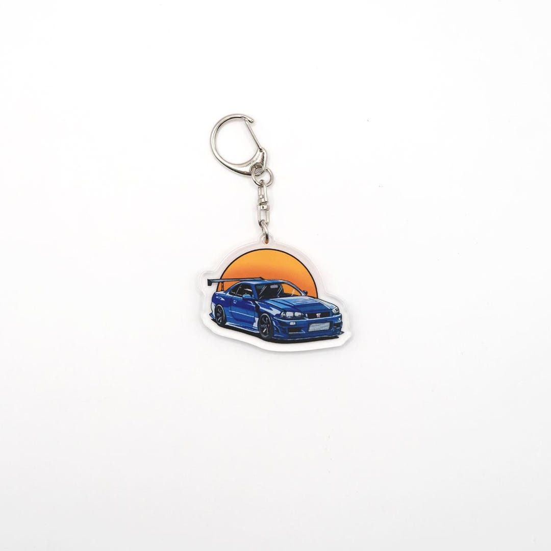Nissan Skyline R34 GTR Keychain - Etsy