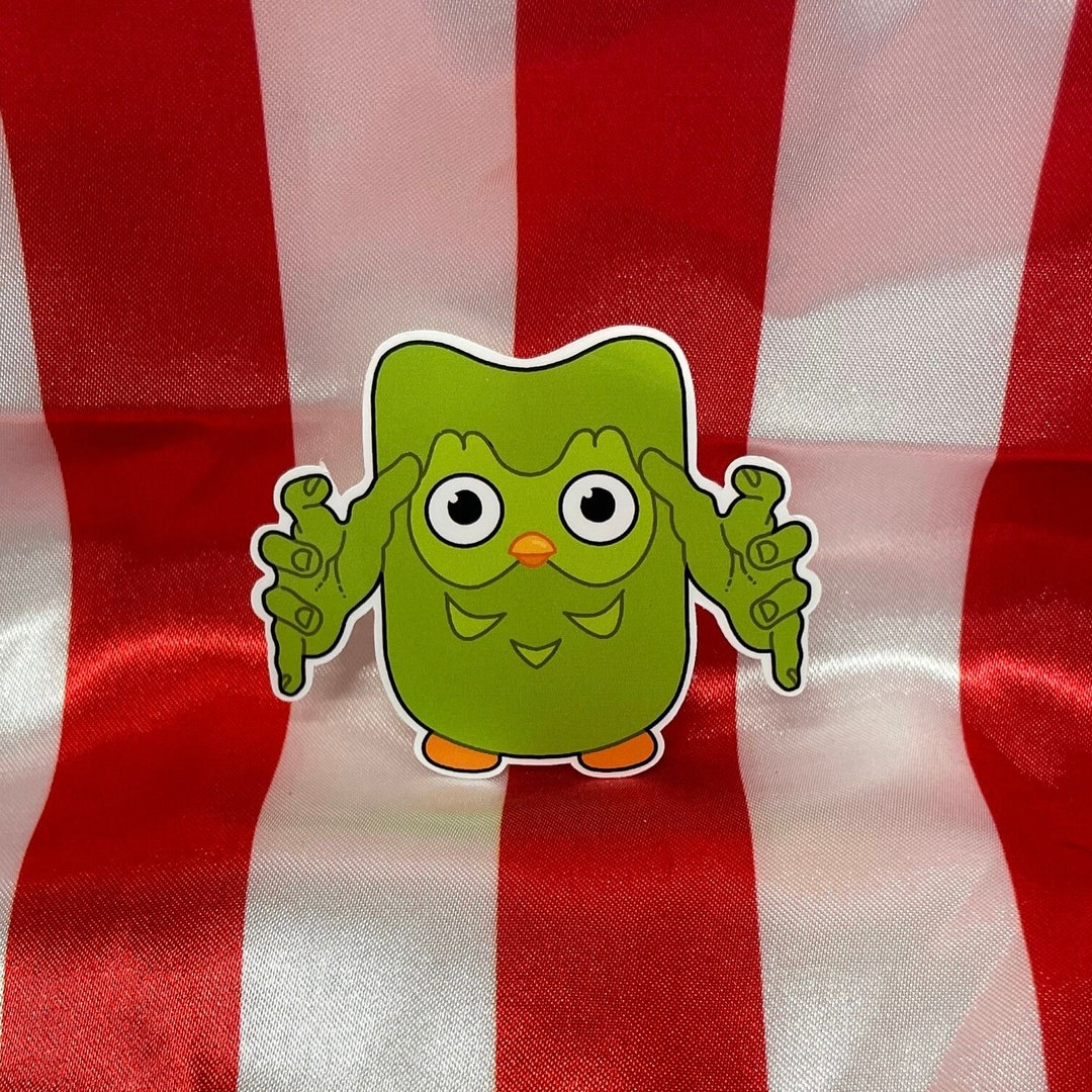 Threatening Duolingo Sticker - Etsy