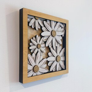 Layered Daisy Flower SVG: Laser Cut Wood Art (digital Files) - Etsy